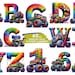 Monster Truck PNG Alphabet and Numbers Bundle, Monster Jam Sublimation ...