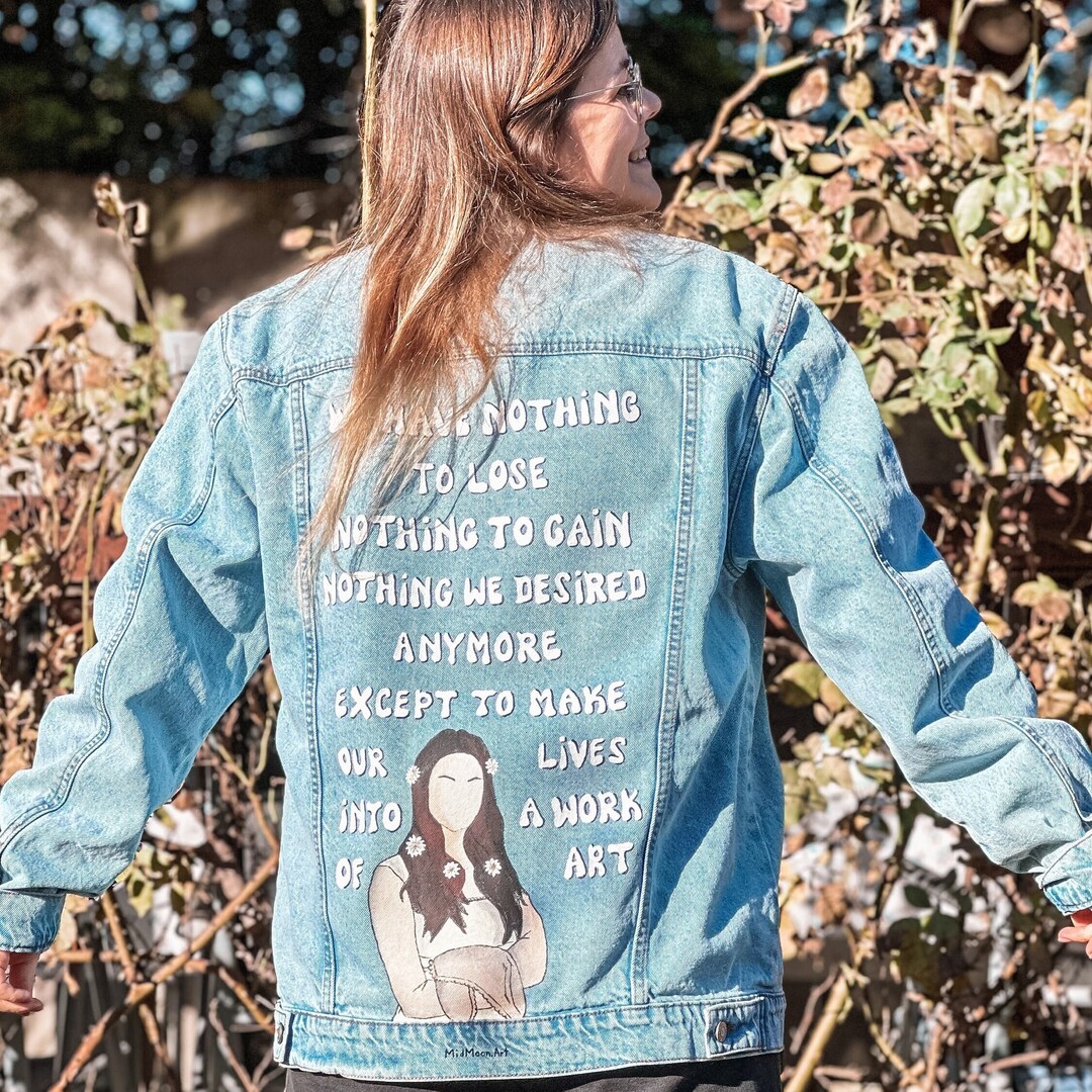 Custom Lana Del Rey Inspired Denim Jacket With Personalized Lyrics - Etsy