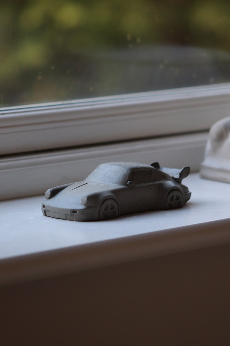Concrete Sports Car Inspired by Porsche 911 964 RWB 1:24 Scale Model ...