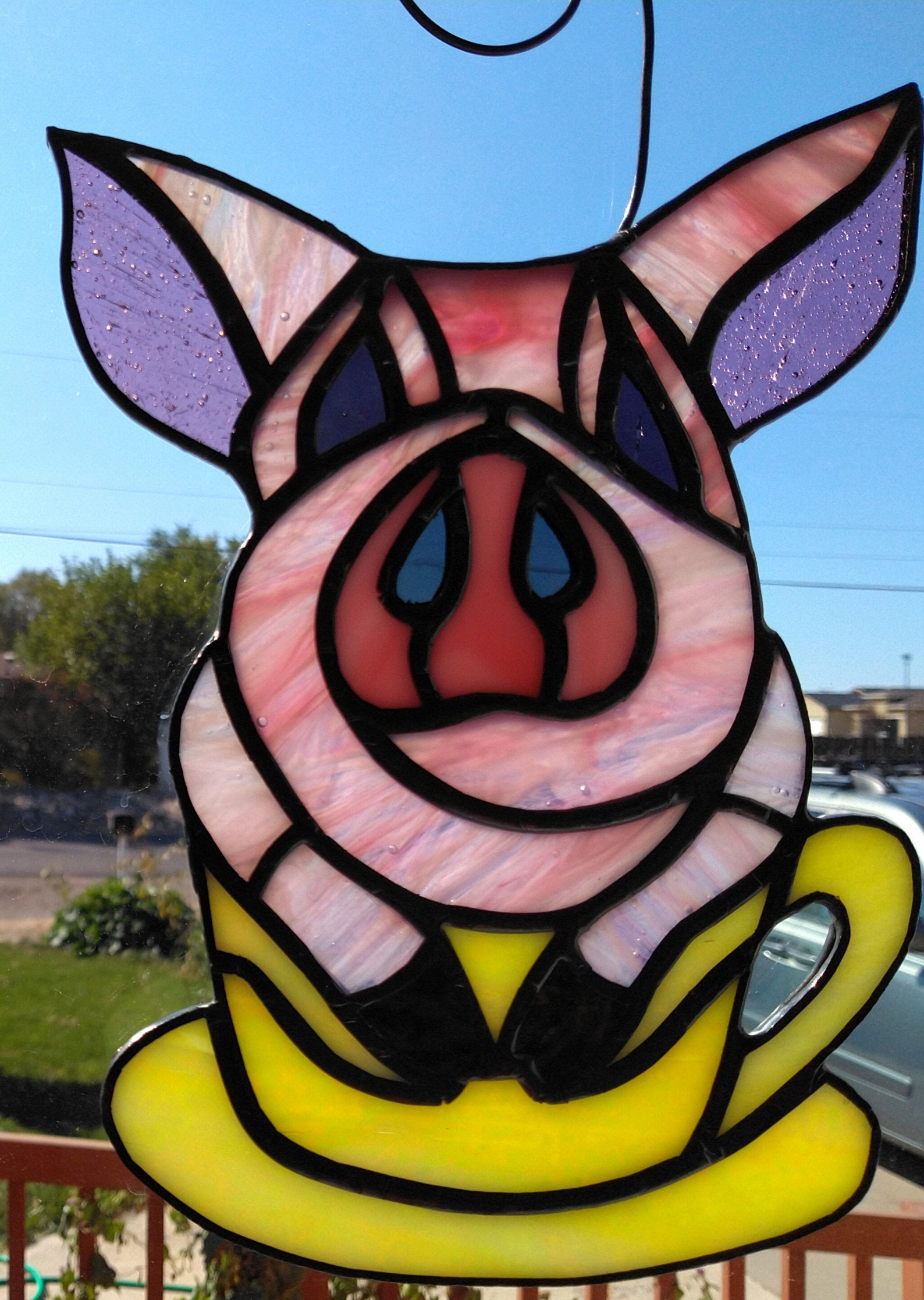 Teacup Pig Stained Glass Pattern - Etsy