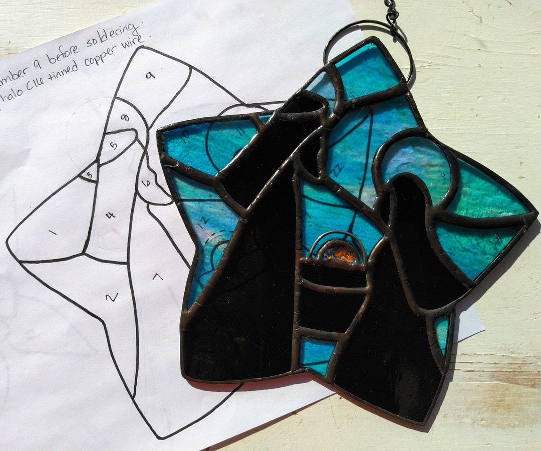 Christmas Nativity Stained Glass Simple Pattern. - Etsy