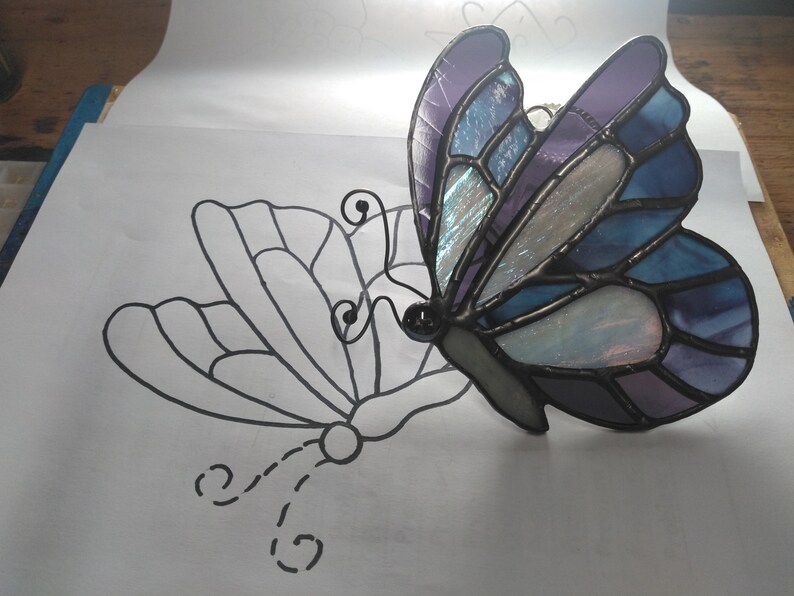 Butterfly Stained Glass Pattern - Etsy