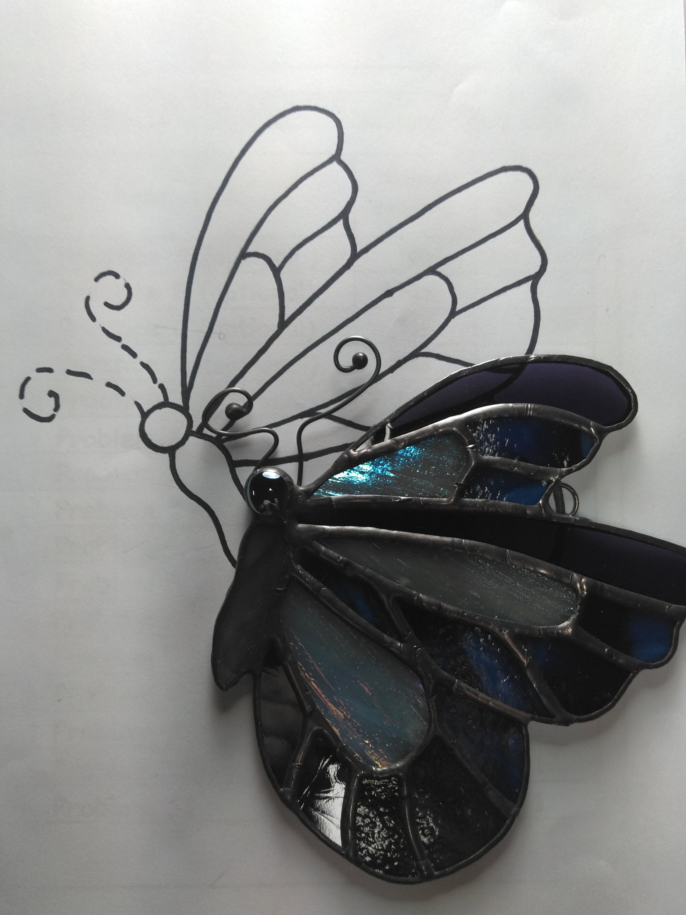 Butterfly Stained Glass Pattern - Etsy