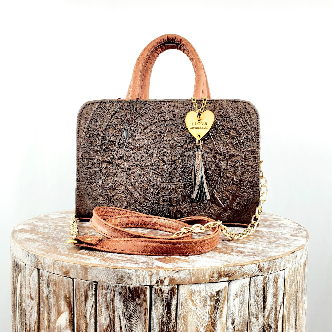 Tooled Mexican Handbag Crossbody-artisanal Purse-bolsa Artesanal-bolsa ...