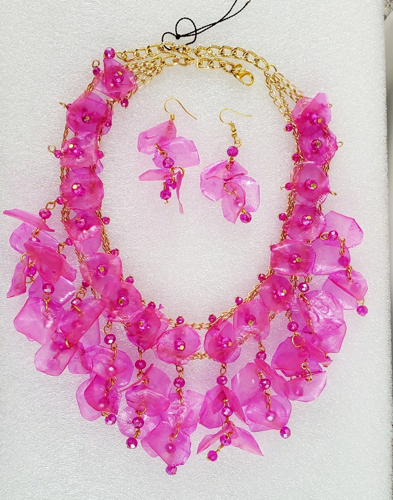 Mexican Handmade Jewelry Set-mexican Necklace and Earrings-fish Scales ...