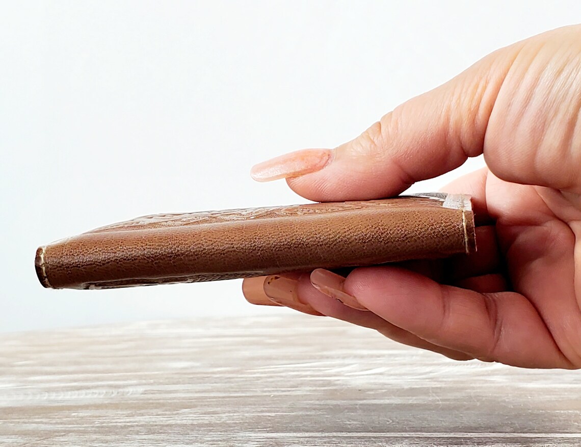 Mini Wallet Mirror-hand Tooled Wallet-woman Wallet-artisanal Mexican ...