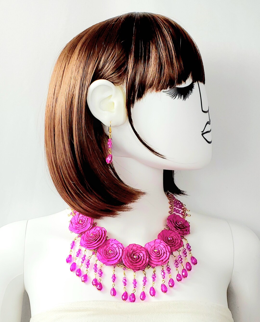 Mexican Handmade Jewelry Set-mexican Necklace and Earrings-palm Leaf ...