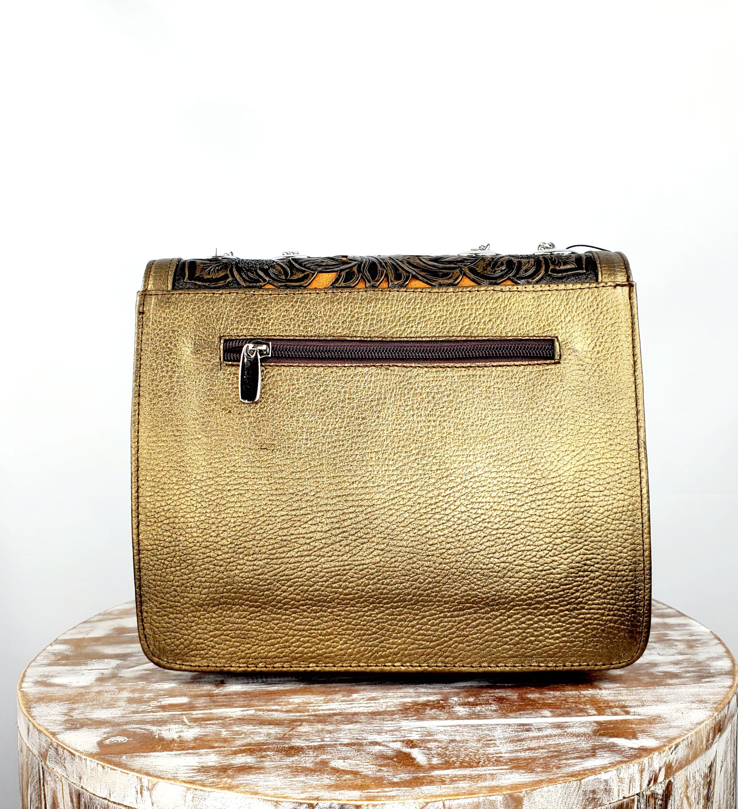 Mexican Purse-envelope Handbag-tooled Leather Crossbody- High End ...