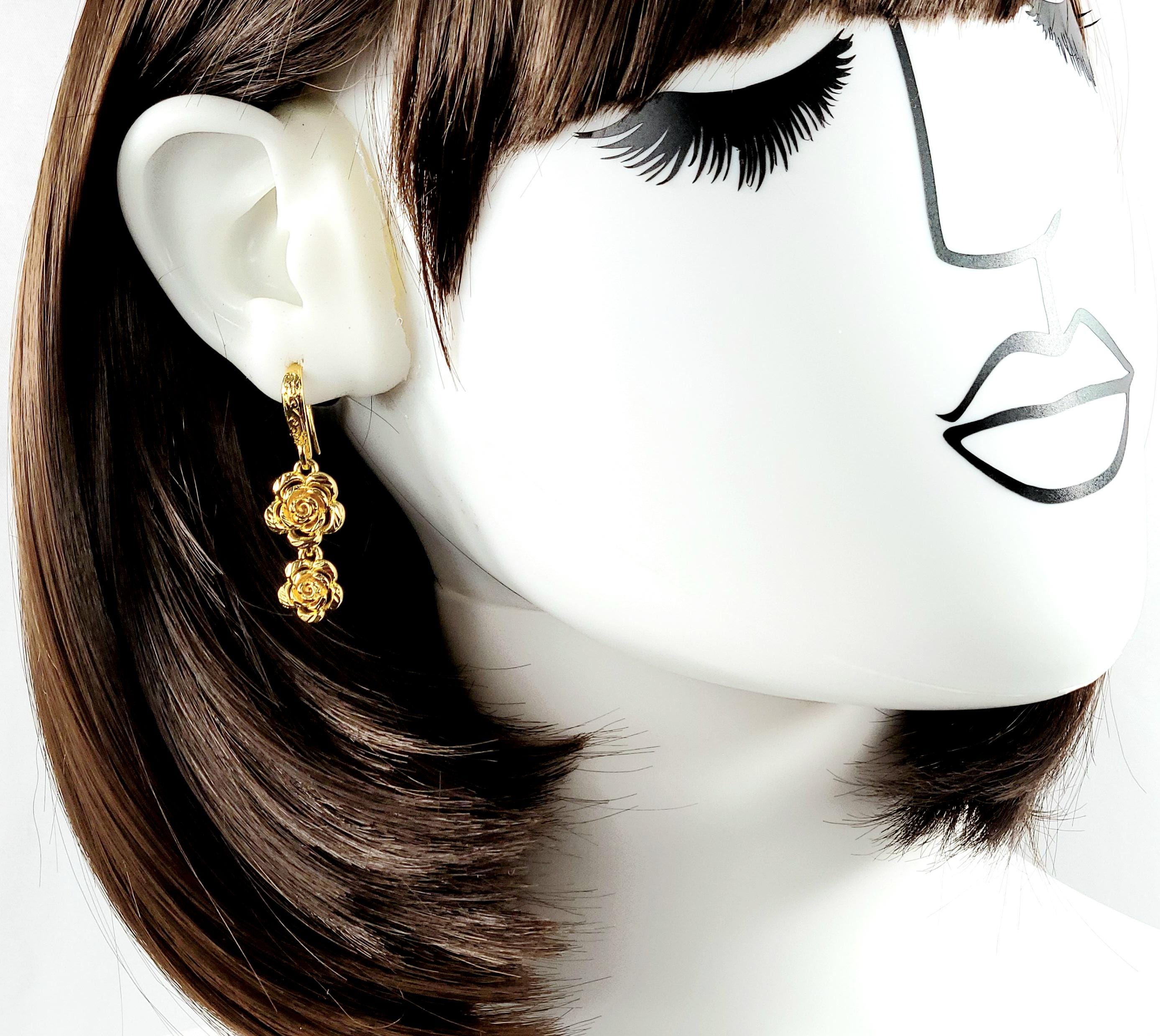Mexican Earrings-14k Gold Plated Jewelry-frida Kahlo Earrings. Dangle ...