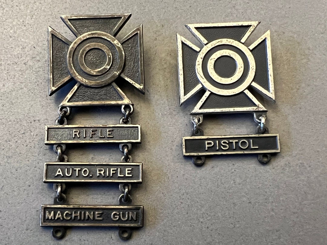 World War II Military Marksman Pins - Etsy