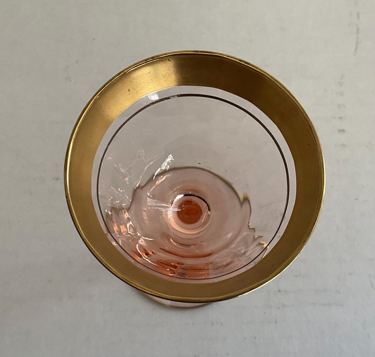 Rambler Rose Pink Stem Cordial by Tiffin - Etsy