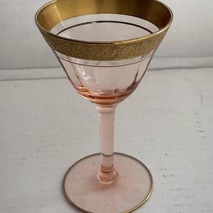 Rambler Rose Pink Stem Cordial by Tiffin - Etsy