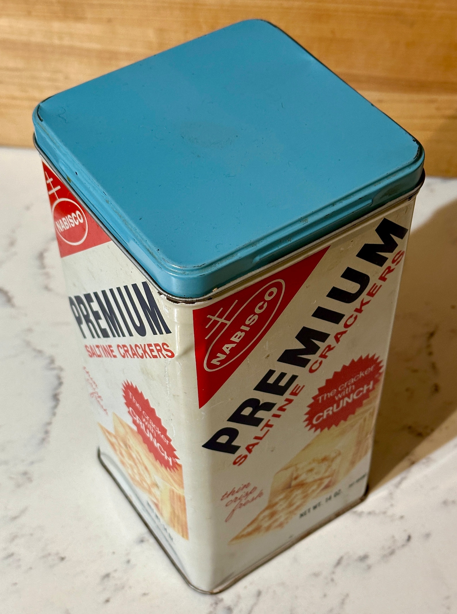 Vintage 1969 Nabisco Saltine Cracker Tin: Americana Kitchen Storage ...