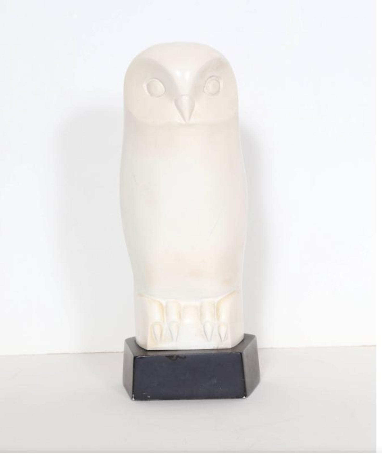 Vintage Cleo Hartwig Owl Sculpture: Art Deco Resin Statue, Signed 1969 ...