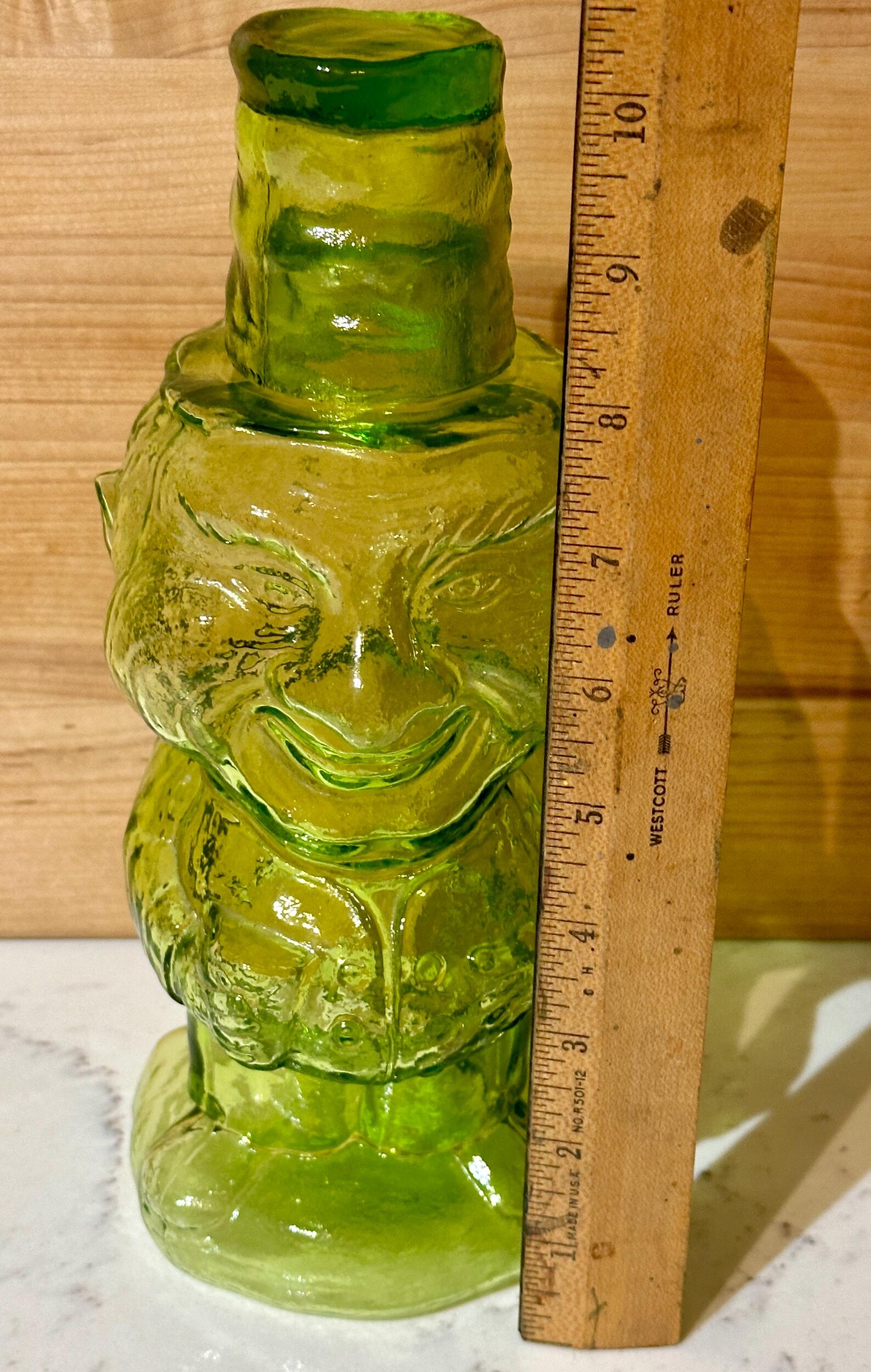 Vintage Indiana Glass Tiara Old Man Mountaineer troll / Gnome Decanter ...