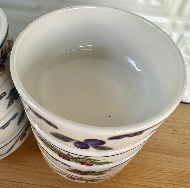 Vintage Oneida Autumn Orchard Bowls: Restaurant Quality China, Berries ...