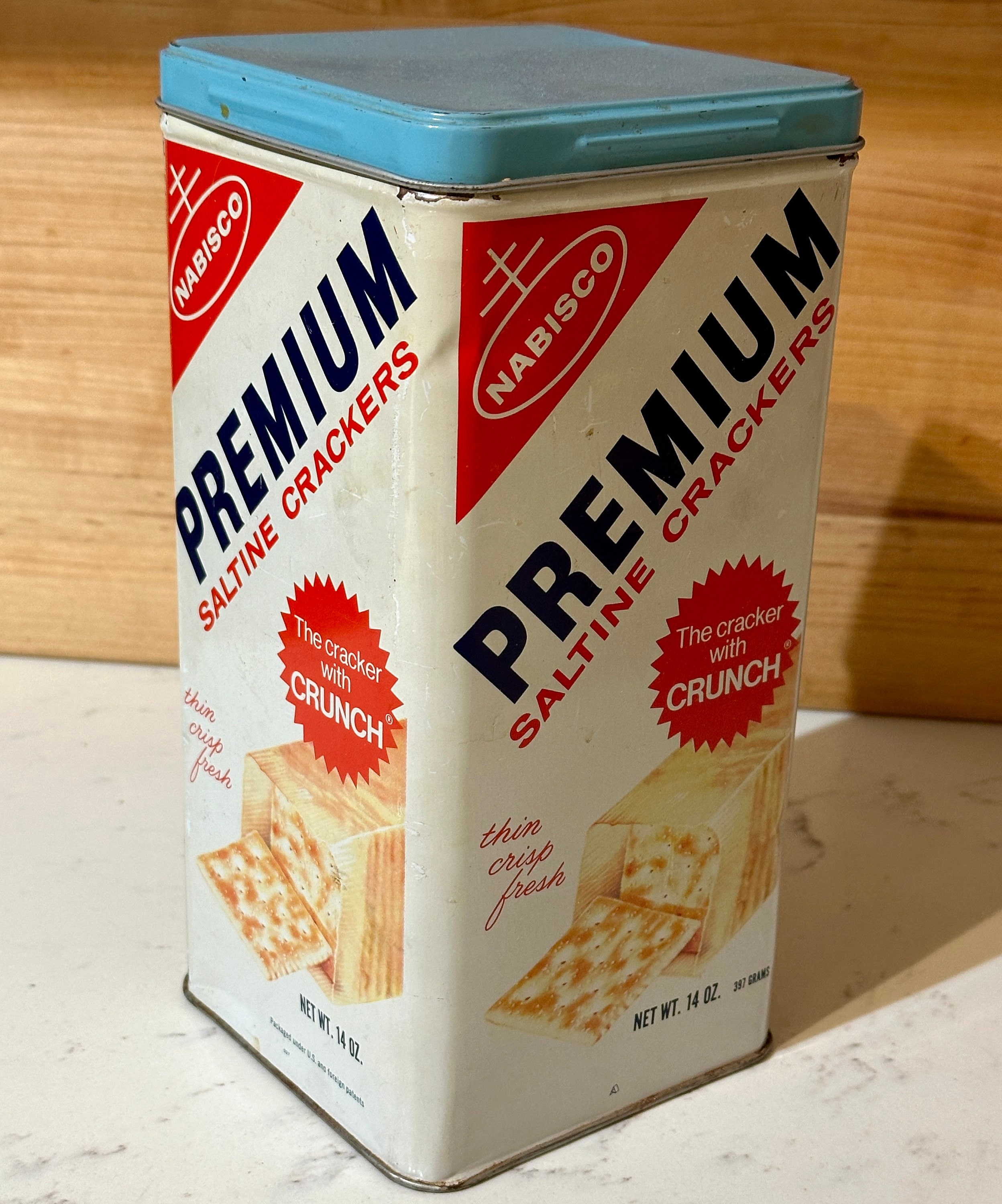 Vintage 1969 Nabisco Saltine Cracker Tin: Americana Kitchen Storage ...