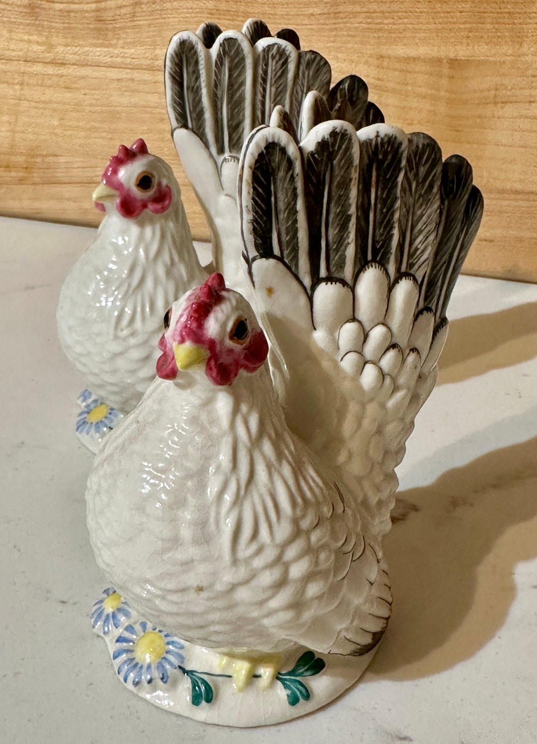 Vintage 1930s Nymphenburg Handpainted Hens - Fine German Porcelain - 2 ...