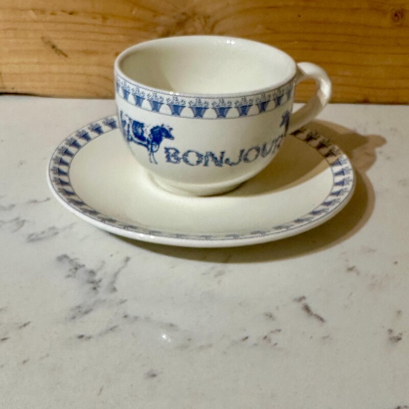 Vintage French Cups - Etsy