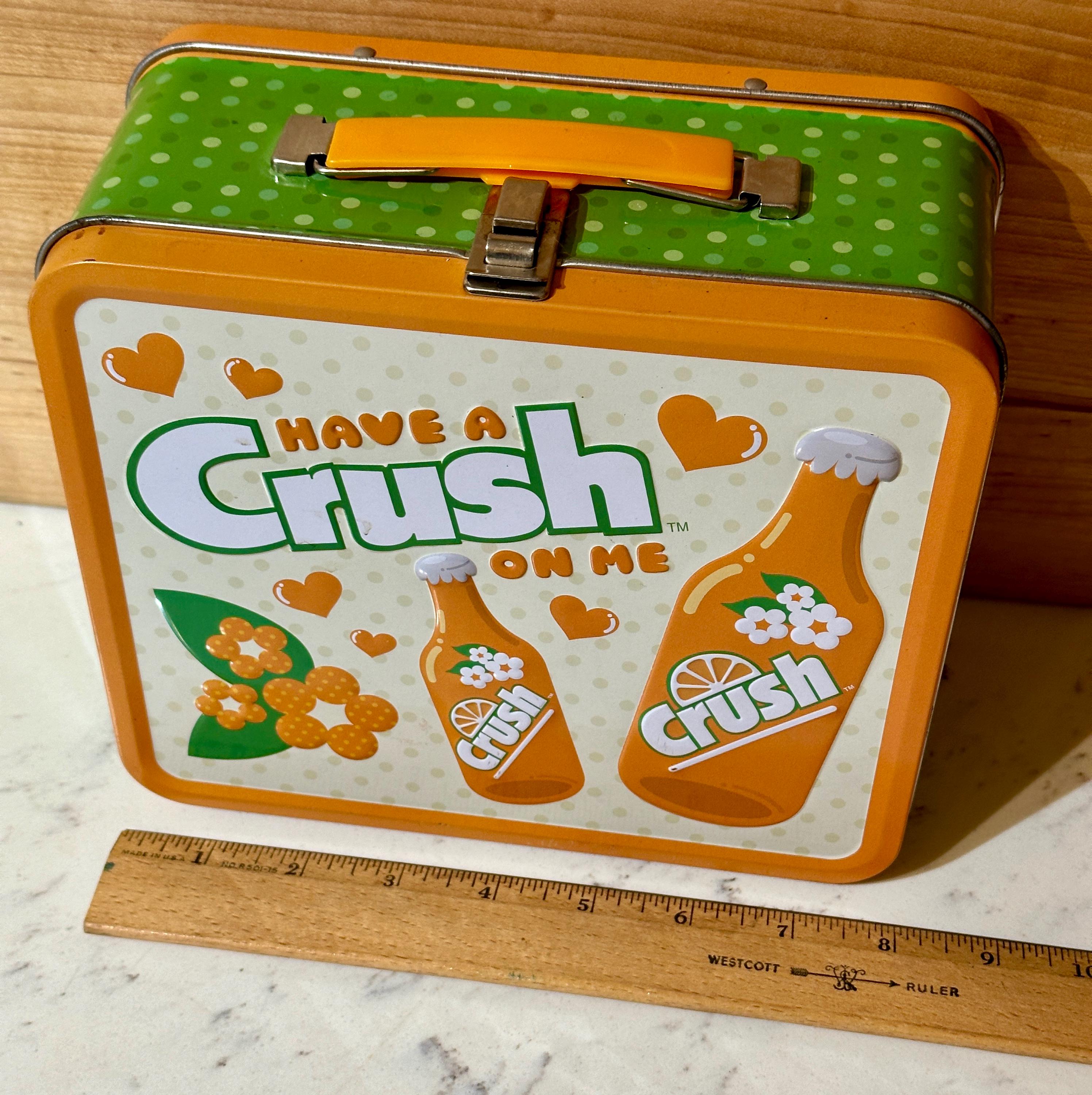 Vintage Orange Crush METAL LUNCHBOX have a Crush on Me Advertising ...