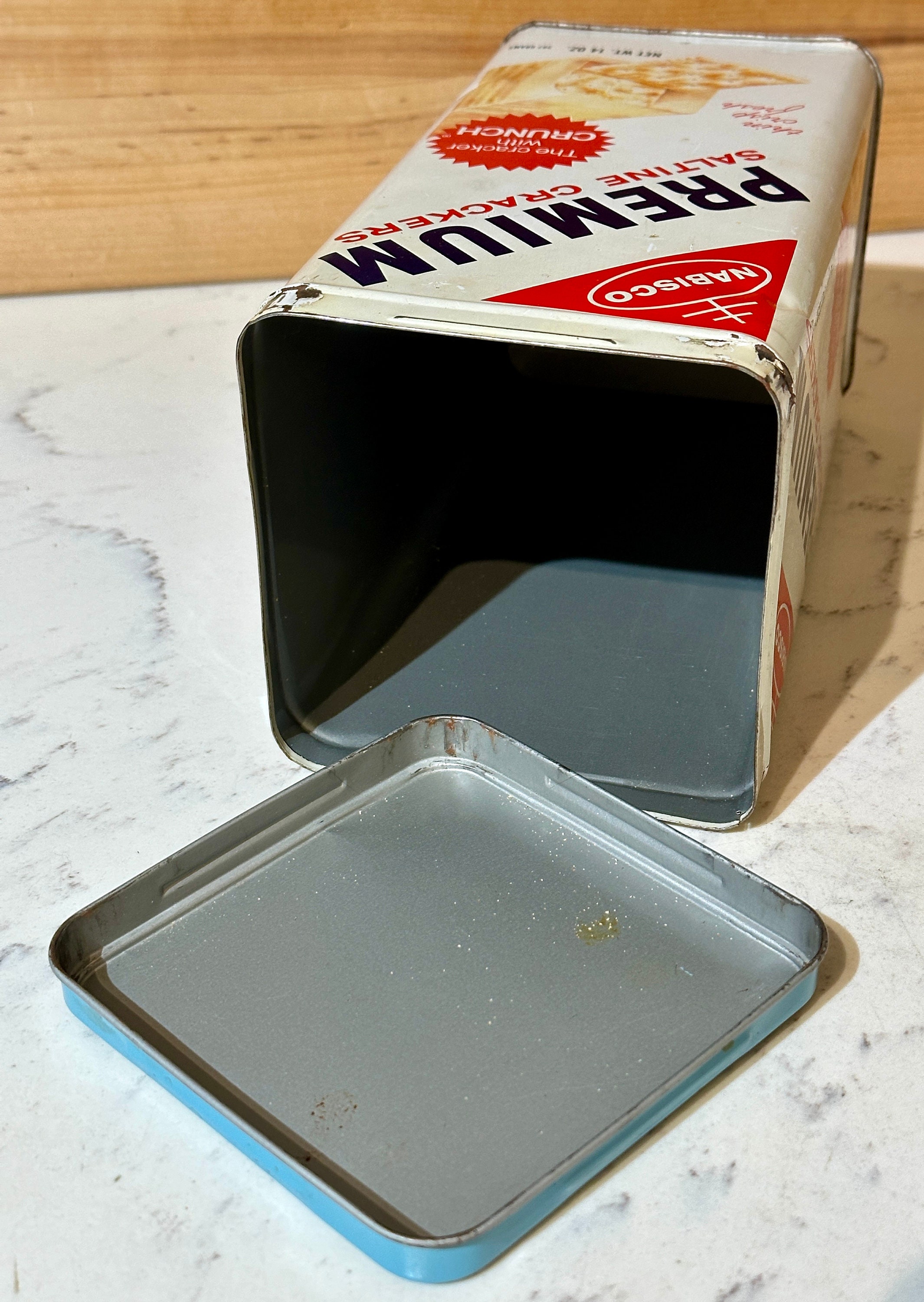 Vintage 1969 Nabisco Saltine Cracker Tin: Americana Kitchen Storage ...