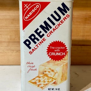 Vintage 1969 Nabisco Saltine Cracker Tin: Americana Kitchen Storage ...