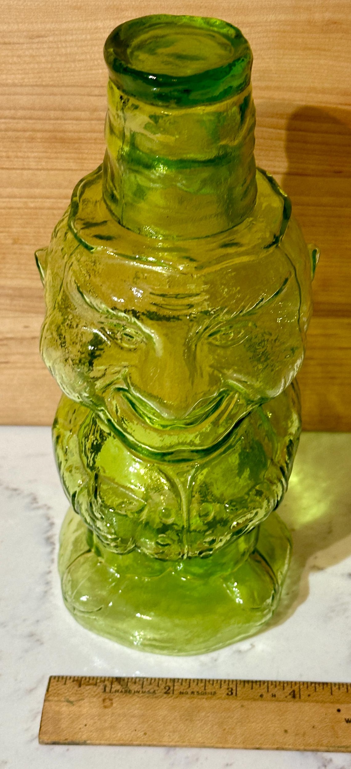 Vintage Indiana Glass Tiara Old Man Mountaineer troll / Gnome Decanter ...
