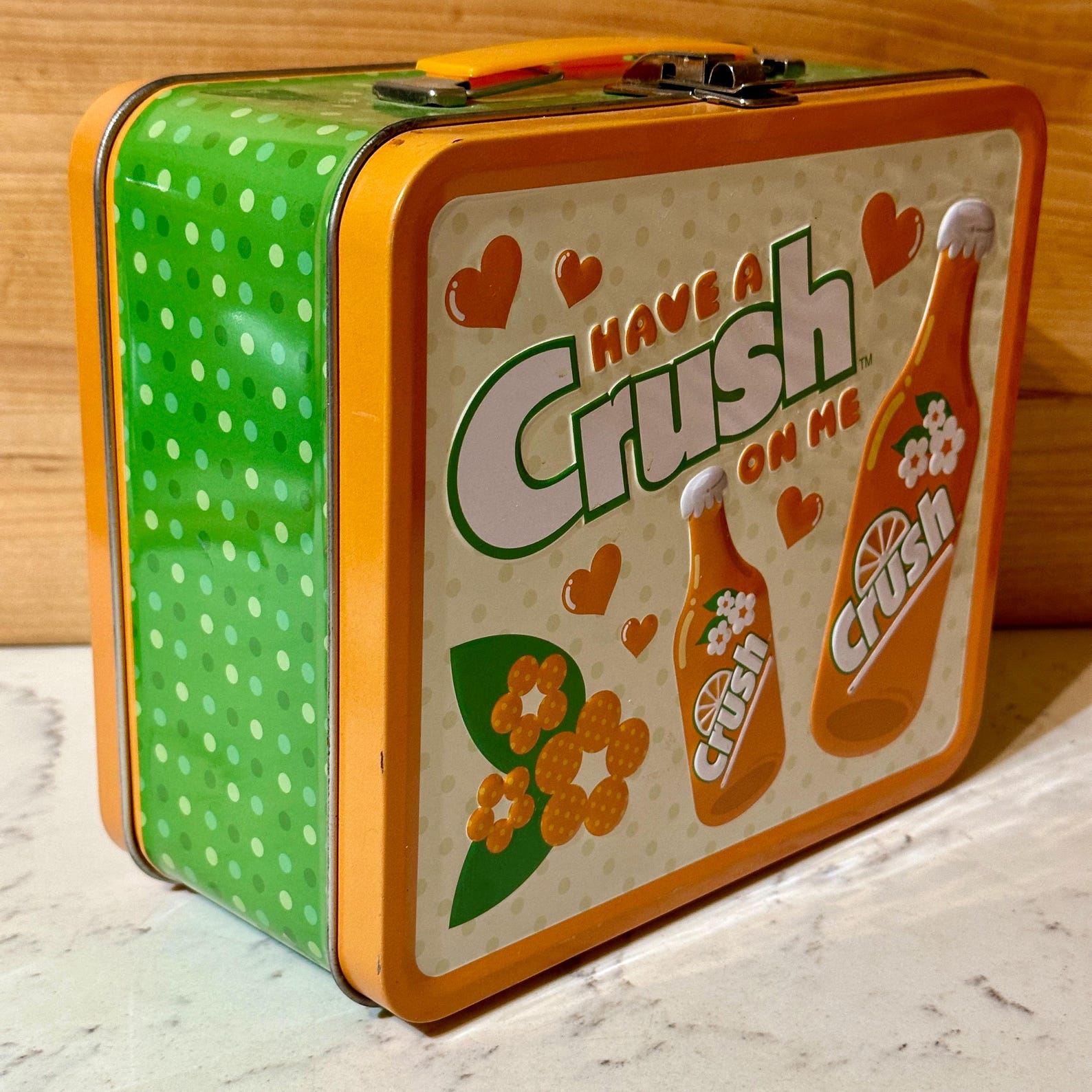 Vintage Orange Crush METAL LUNCHBOX have a Crush on Me Advertising ...