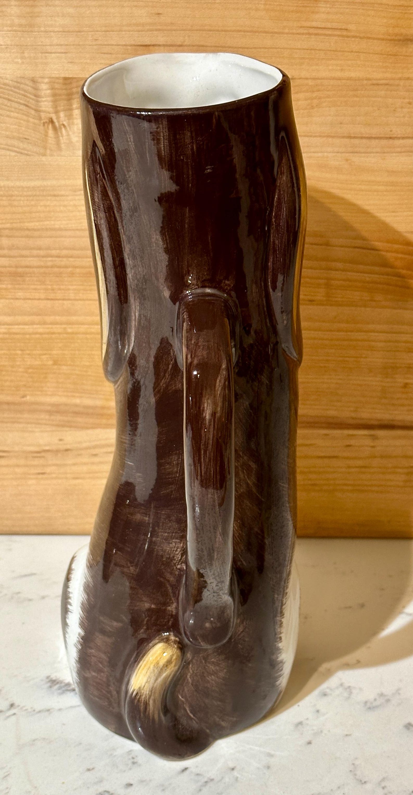 Vintage Basset Hound Porcelain Pitcher Vase - Made in Italy - Etsy