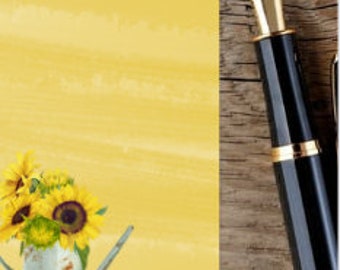 Sunflower Note Cards set of 6, Photo Note Card Set, Blank Note Cards ...