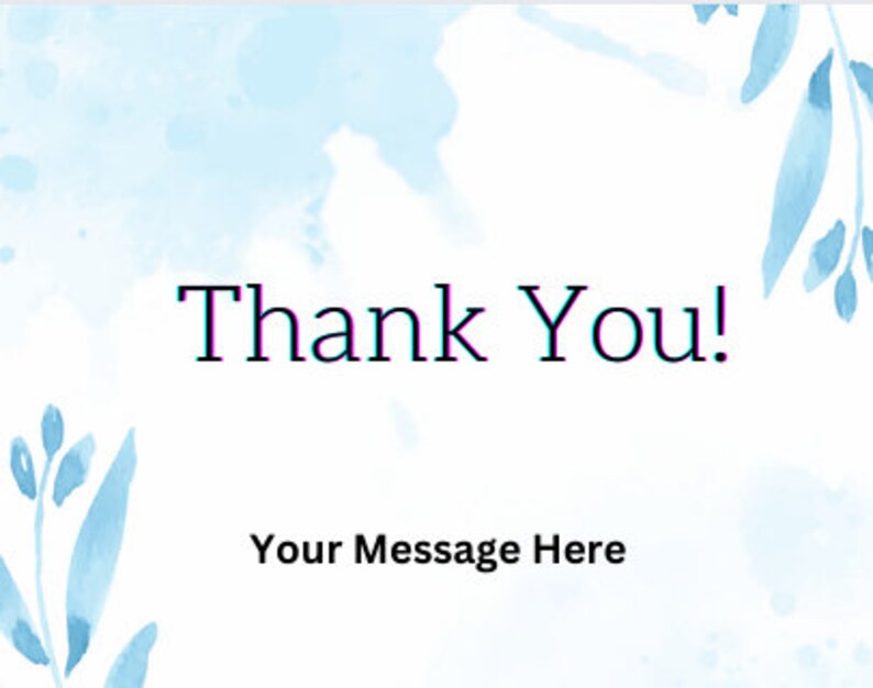 Digital Thank You Cards - Etsy