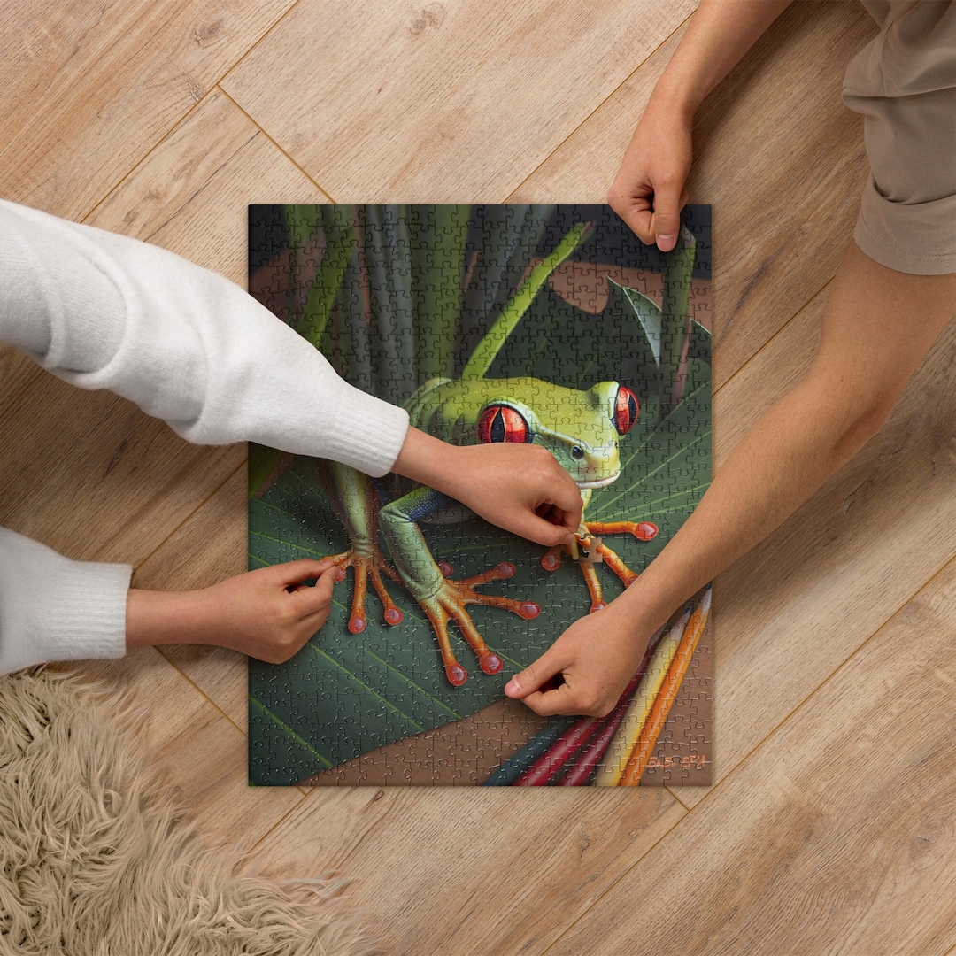 Tree Frog Jigsaw Puzzle Beautiful Wildlife Puzzle Adult Puzzle Gift for ...