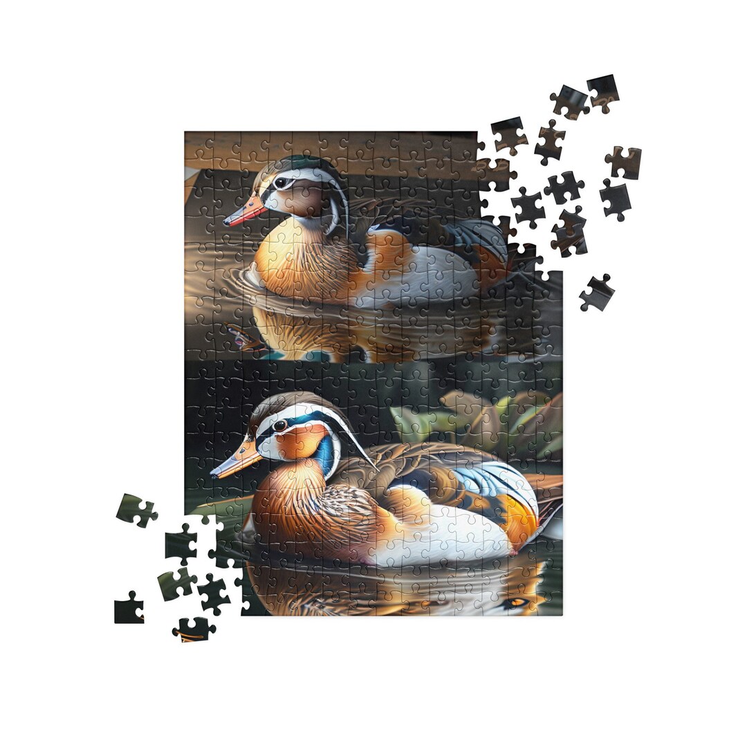 Mandarin Ducks Jigsaw Puzzle | Beautiful Wildlife Puzzle | Adult Puzzle ...