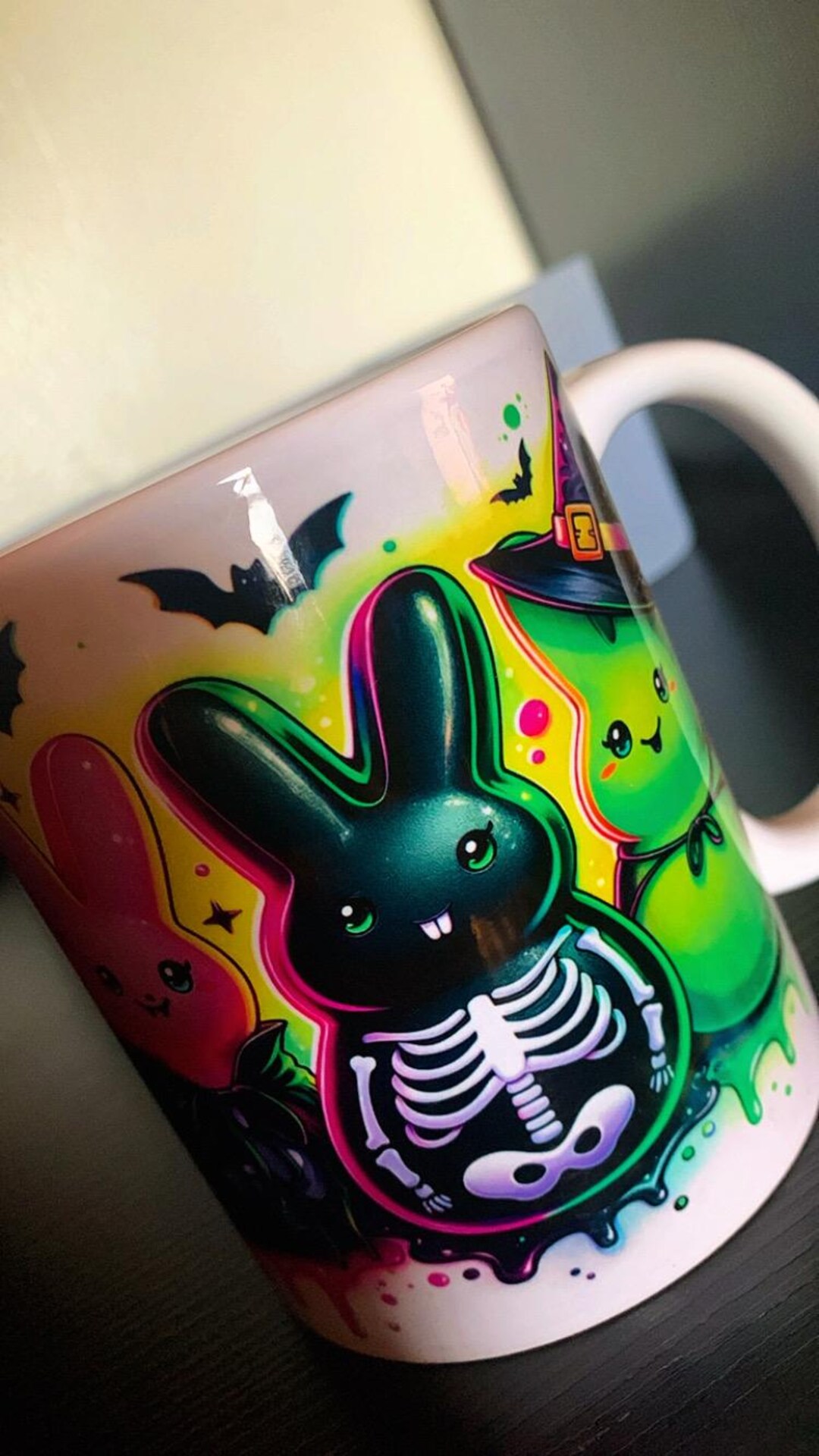 Spook-tea Mugs: the Peep Set - Etsy