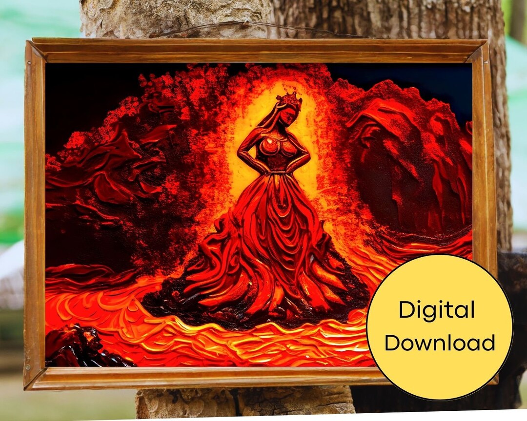 Pele Hawaii Volcano Goddess Lava Fire Queen Aloha Aina Big Island Magma ...