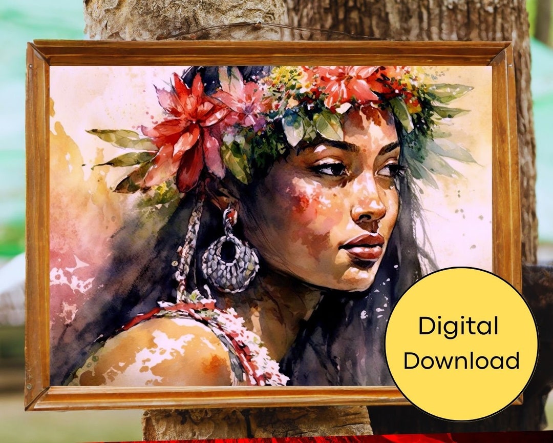 Hula Dreams: A Dreamy Hawaiian Art Print of Hula Dancers Lost - Etsy