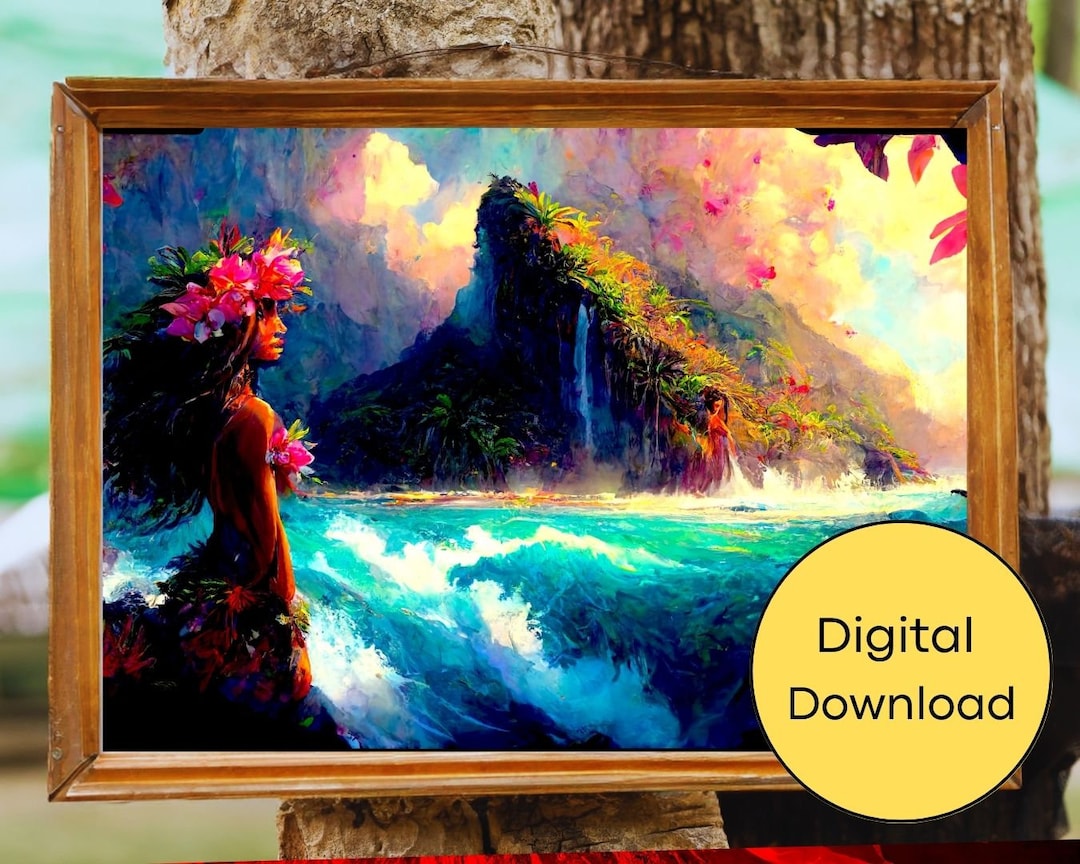 Aloha Spirit: A Heartwarming Hawaiian Art Print - Etsy