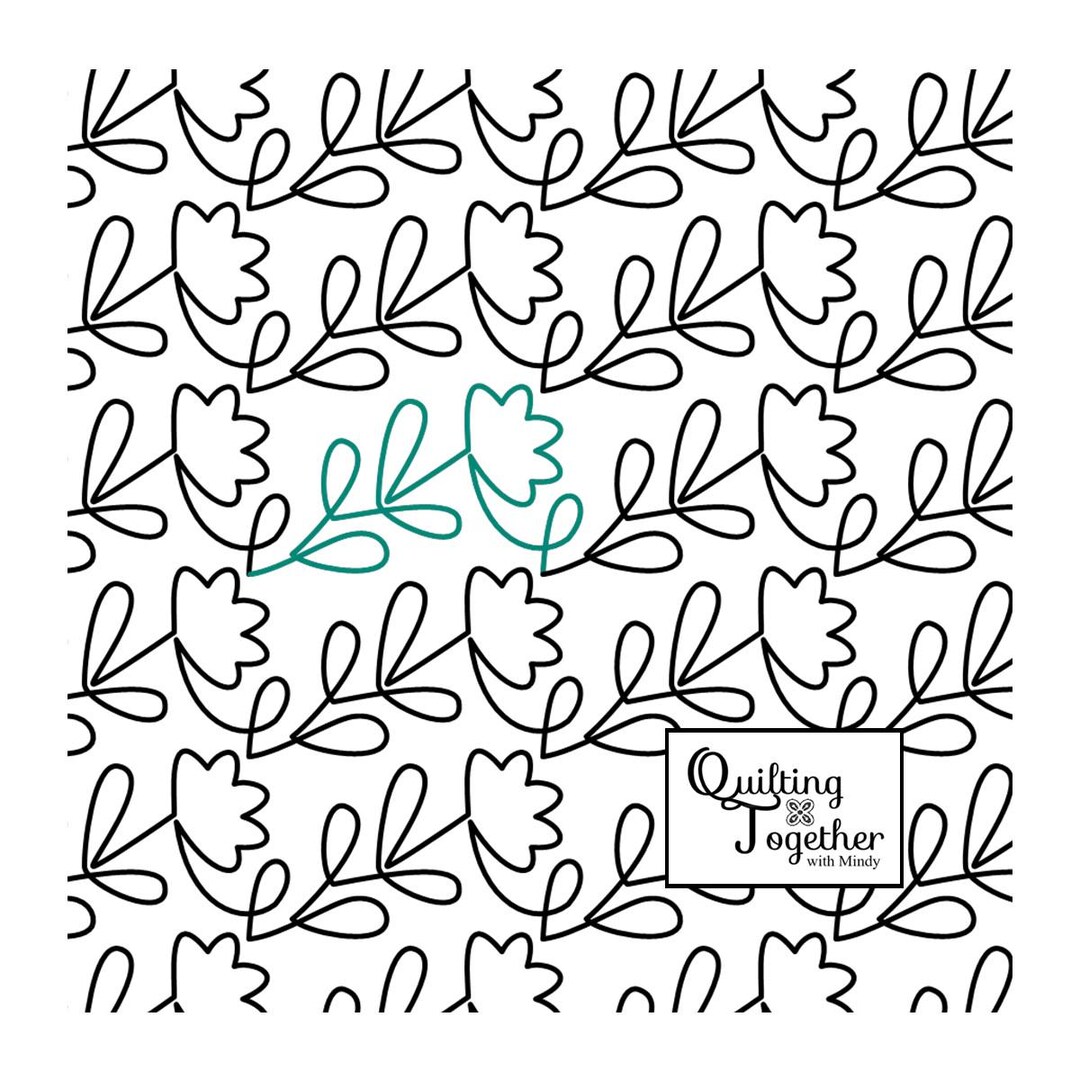 Sweet Blossom Panto Digital Design for Longarm Quilting Edge to Edge ...