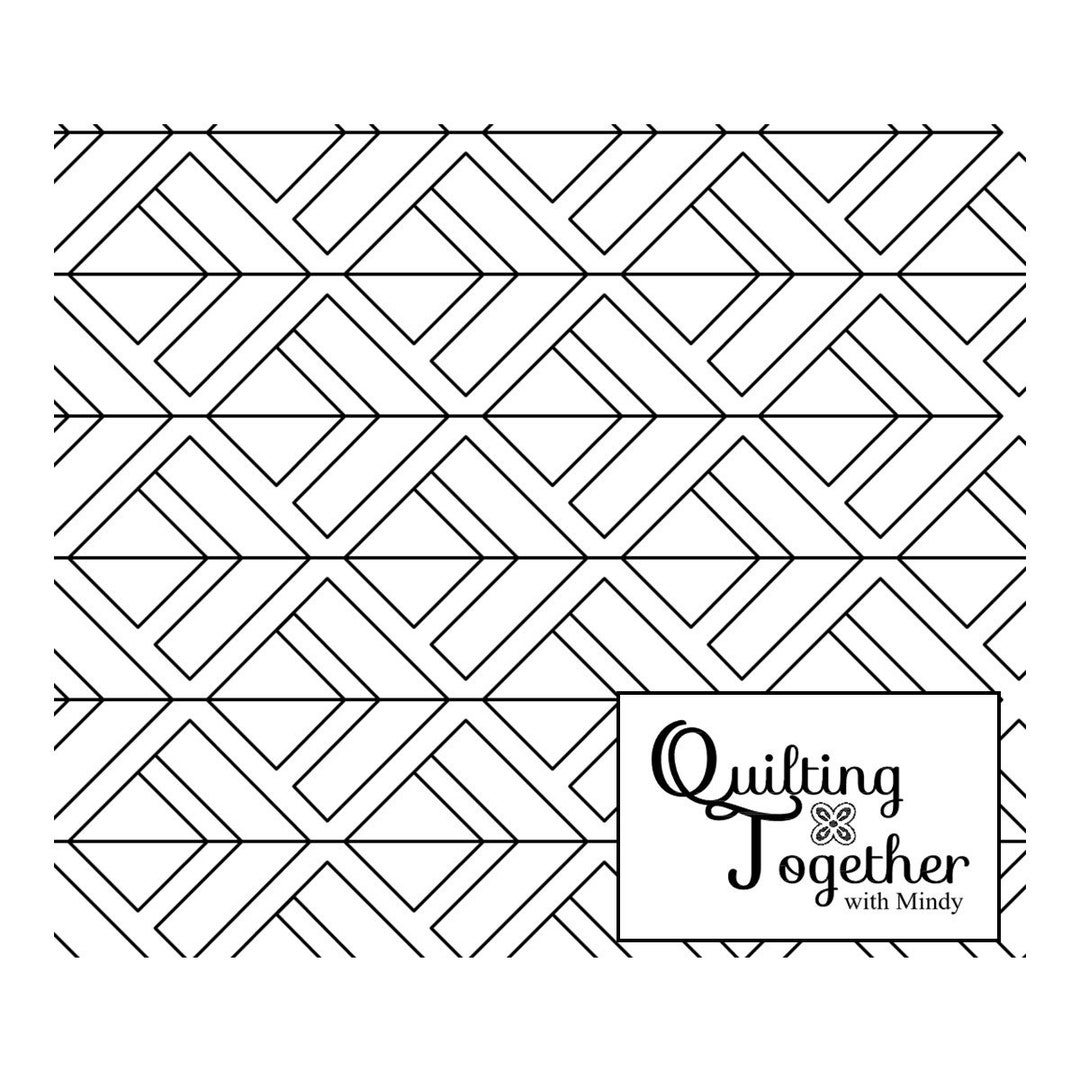Going Right Too Digital Quilting Design for Longarm Edge to Edge Pantograph - Etsy
