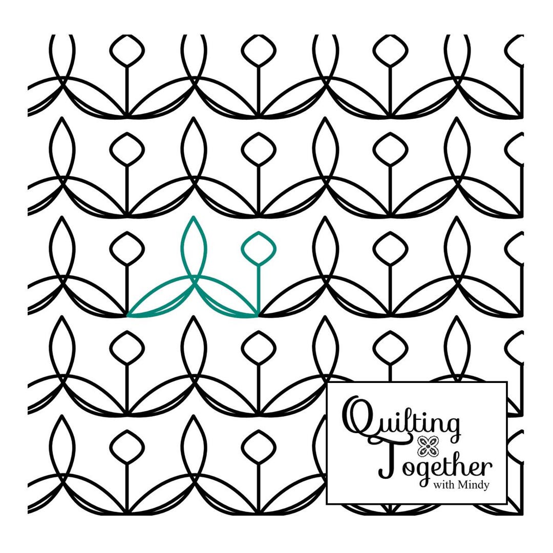 Spring Petals Panto Digital Design for Longarm Quilting Edge to Edge ...