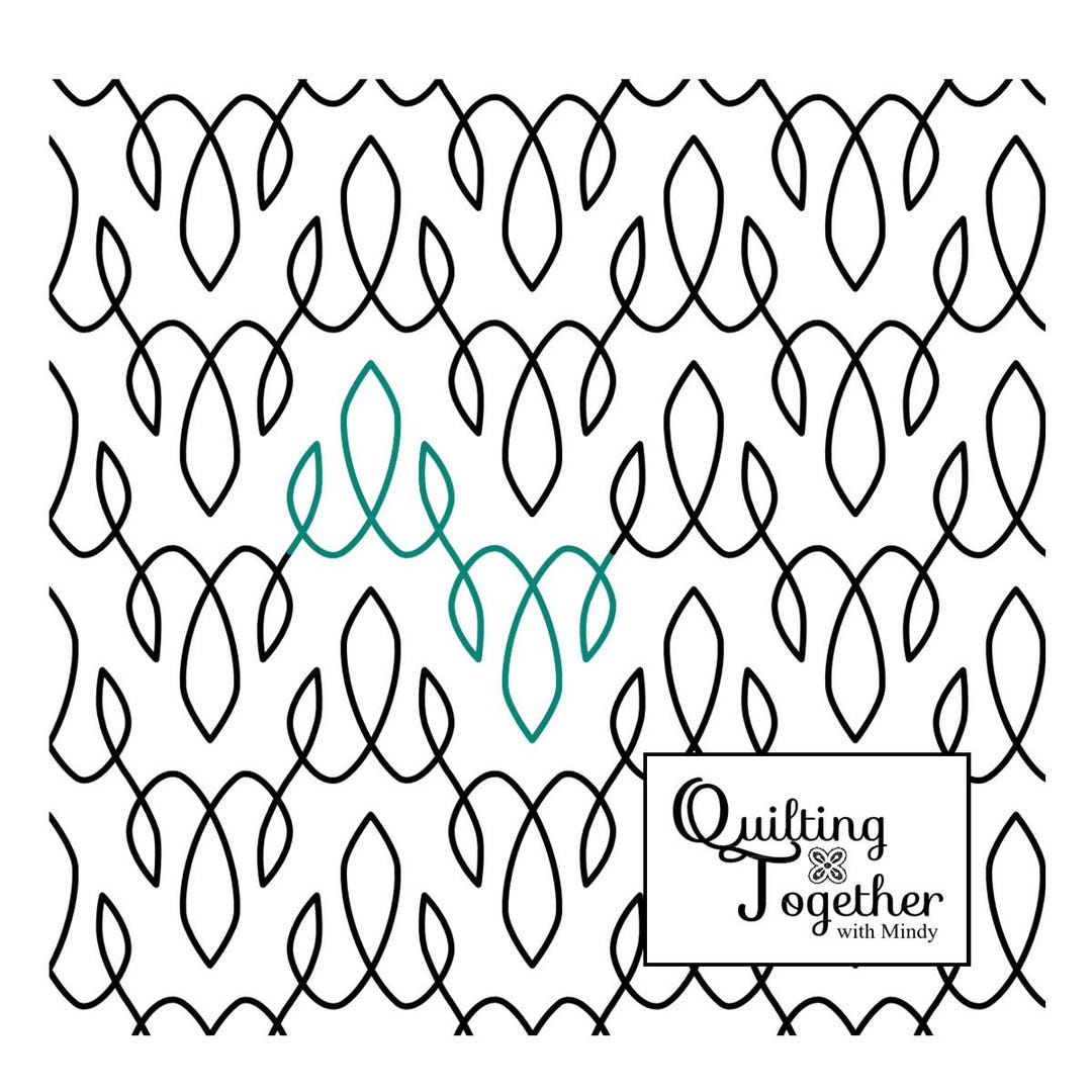 Urban Loops Panto Digital Design for Longarm Quilting Edge to Edge E2E ...