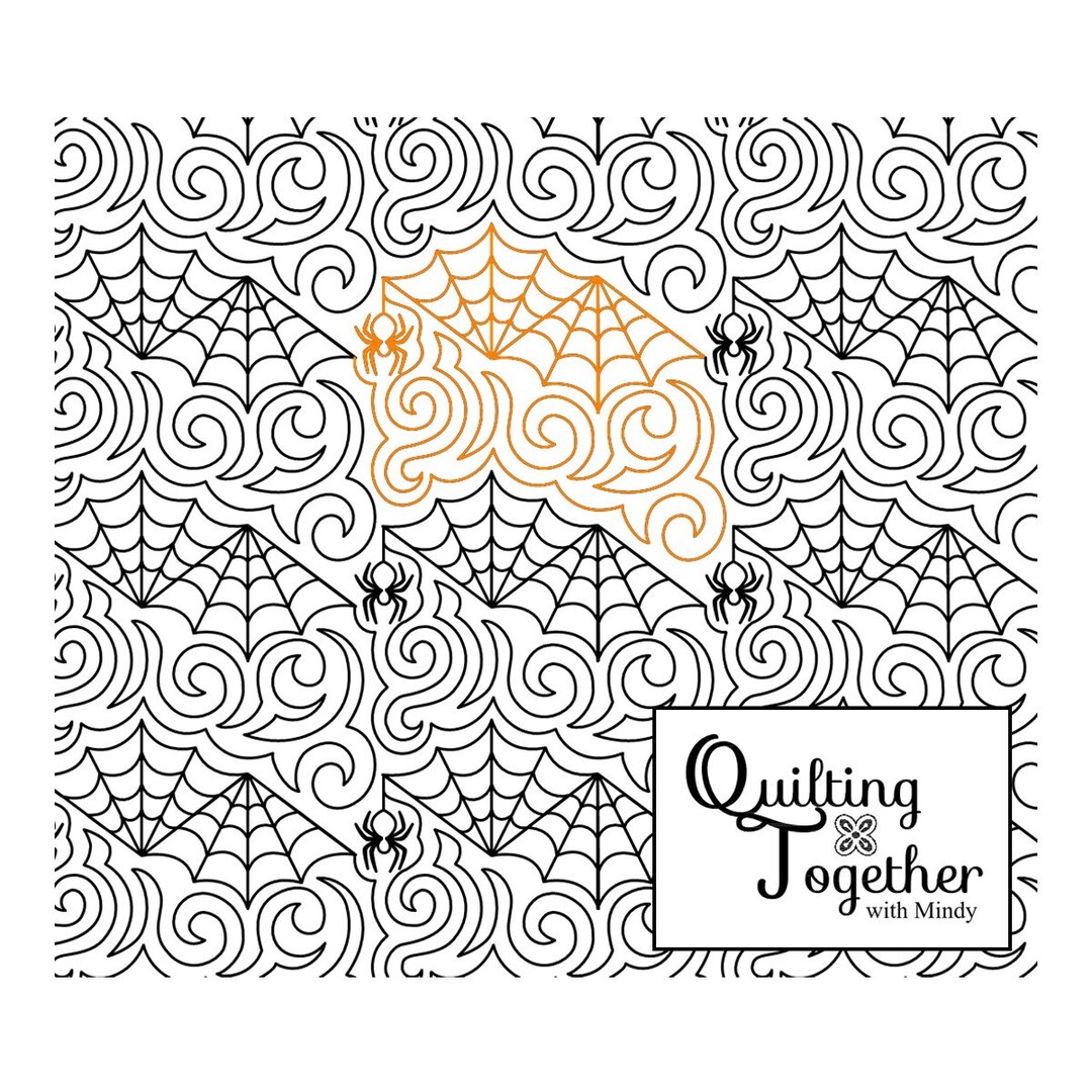 Spiderweb Labyrinth Longarm Quilting Digital Design for Edge to Edge ...