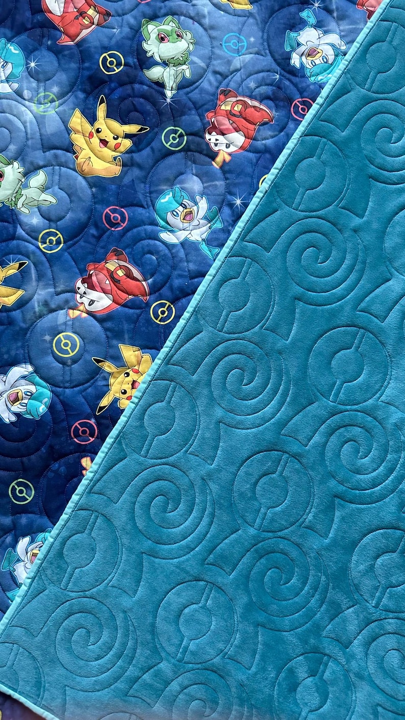 Poke Toy Swirls Panto Digital Design for Longarm Quilting Edge to Edge ...