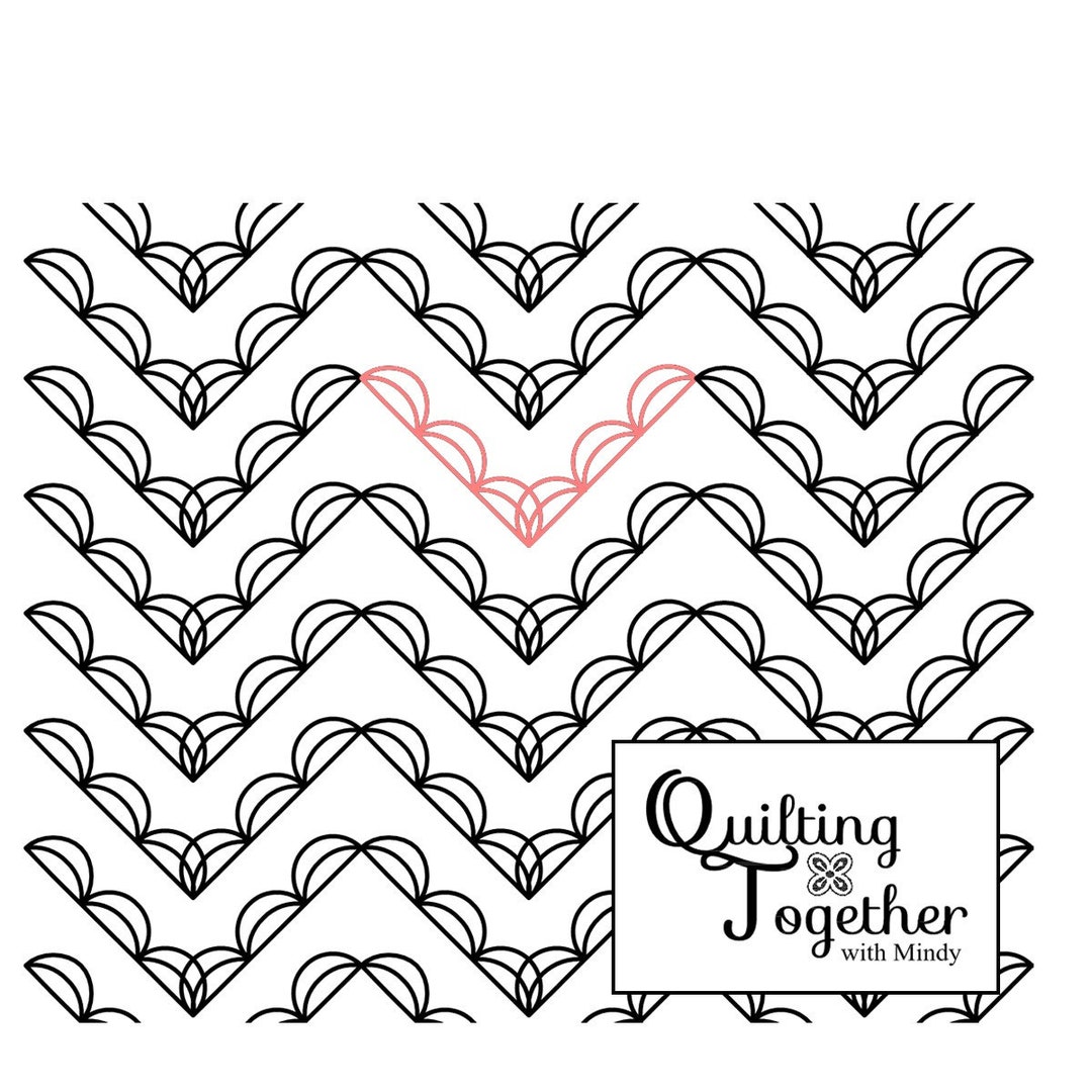 Chevron Lace Longarm Digital Design for Edge to Edge and Pantograph - Etsy