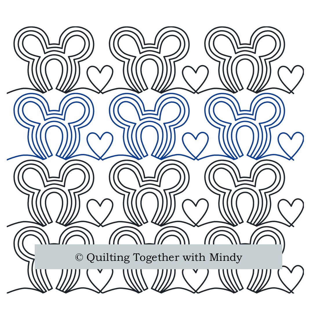 Mousing Around Digital Quilting Design for Longarm Edge to Edge ...