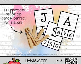 Lowercase Letter Matching Clip Cards Classroom Resources, Teacher ...