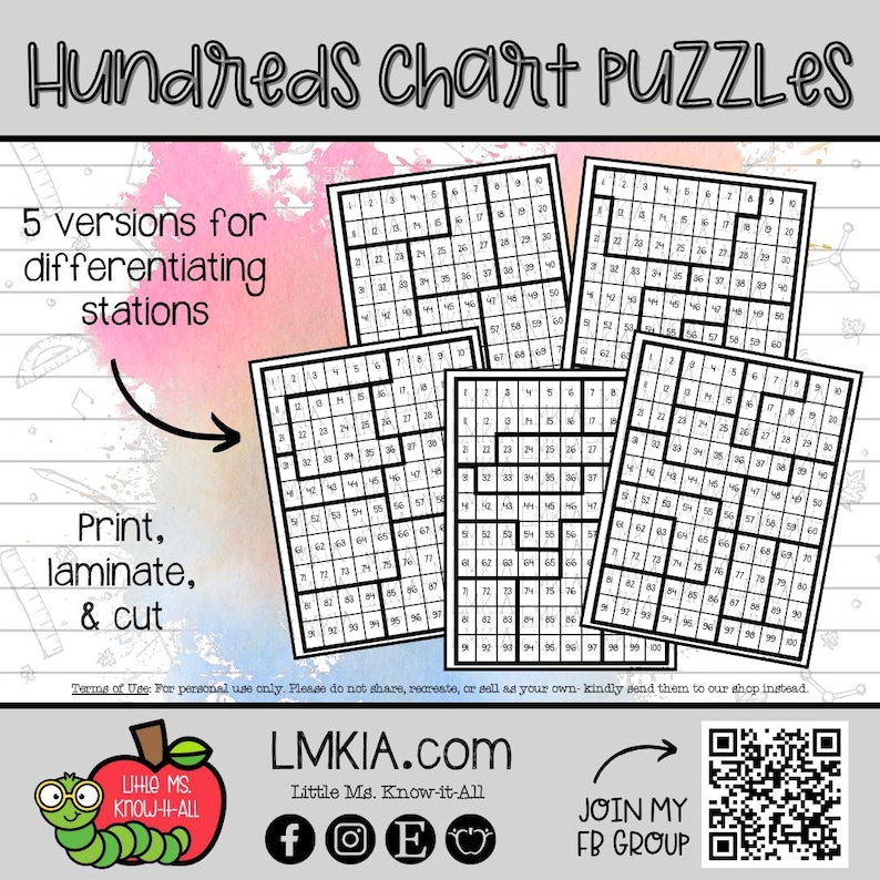 Hundreds Chart Puzzles Bundle Classroom Resources, Teacher Printables ...