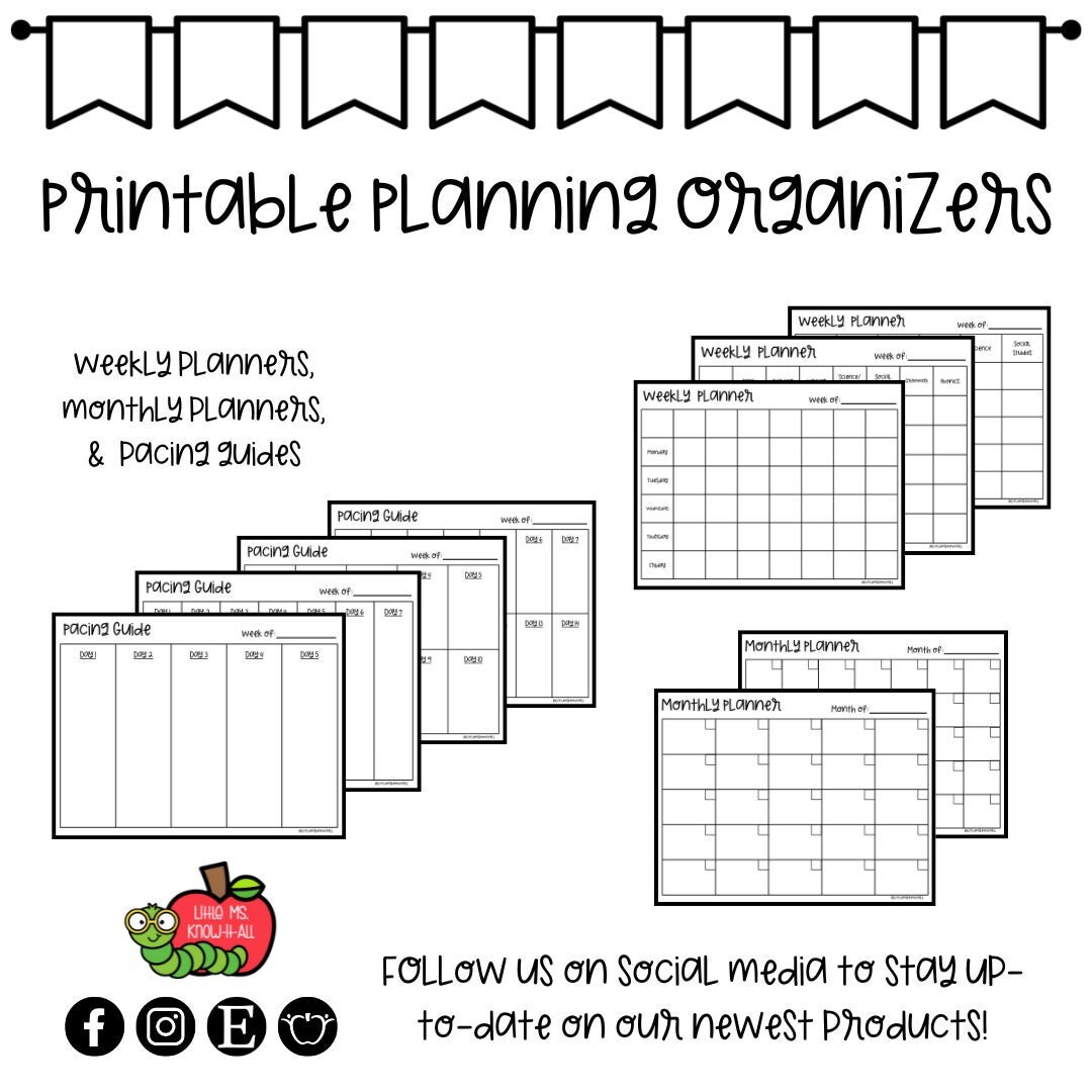 Printable Teacher Lesson Small Group Planning Organizers Bundle ...