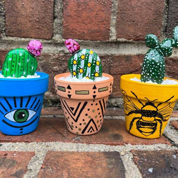 Rock Planter - Etsy