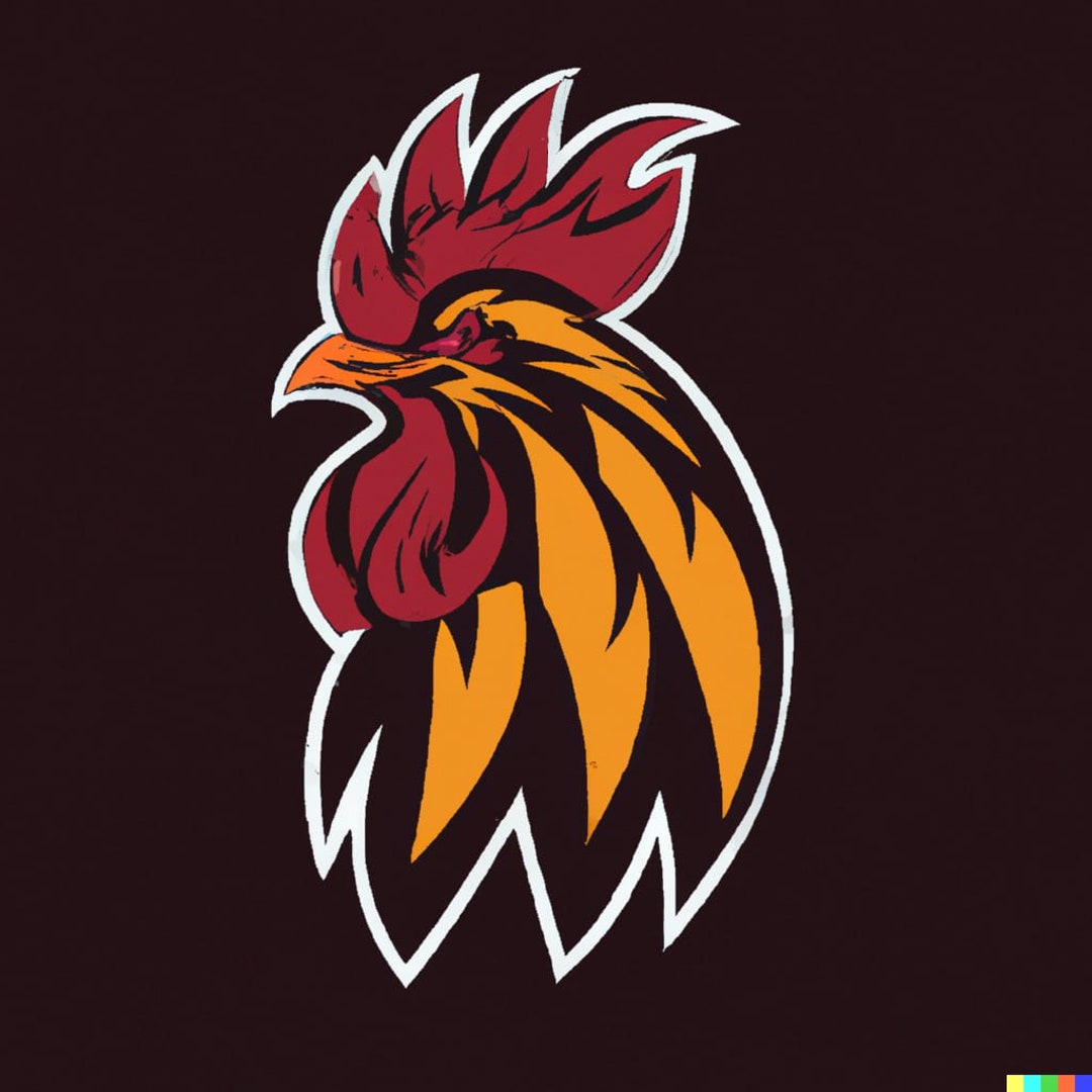 Rooster Logo DST Embroidery File - Etsy